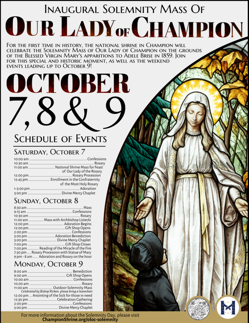 Solemnity of Our Lady of Champion – The National Shrine of Our Lady of ...