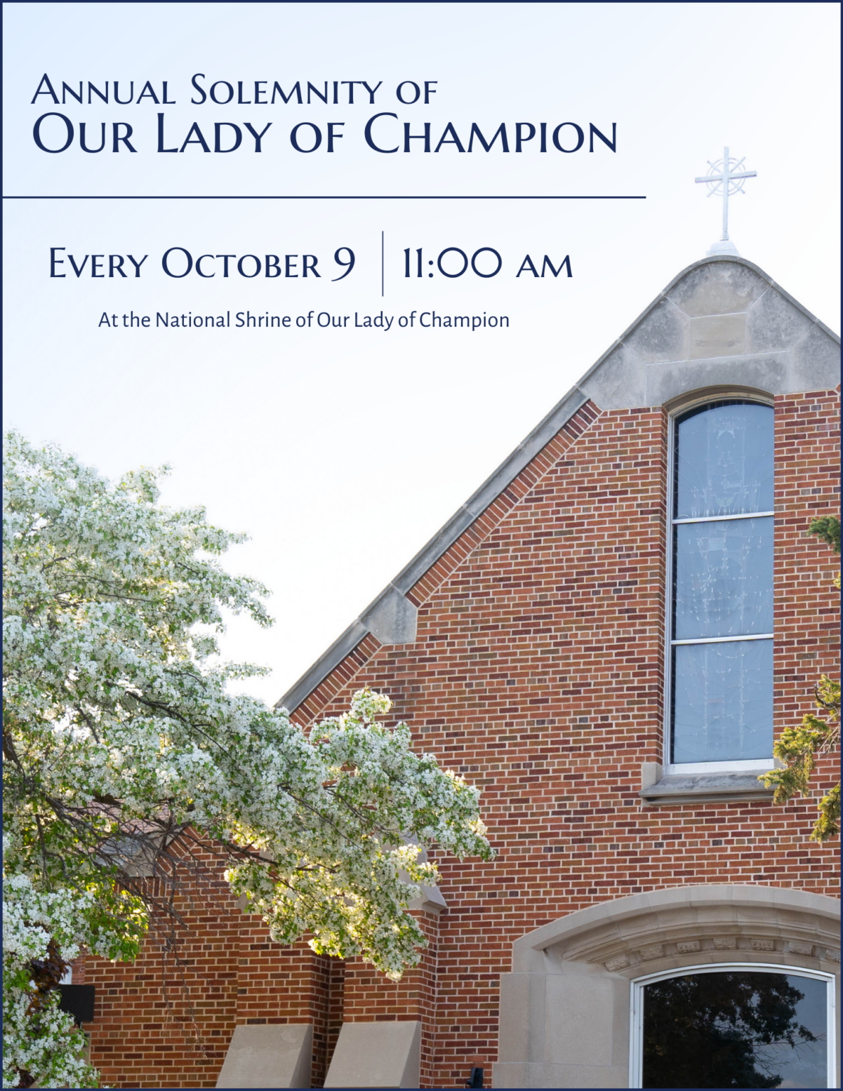 Solemnity of Our Lady of Champion - The National Shrine of Our Lady of ...